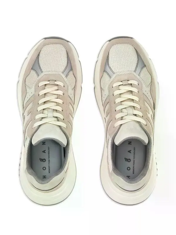 Hogan Panelled Suede Sneakers