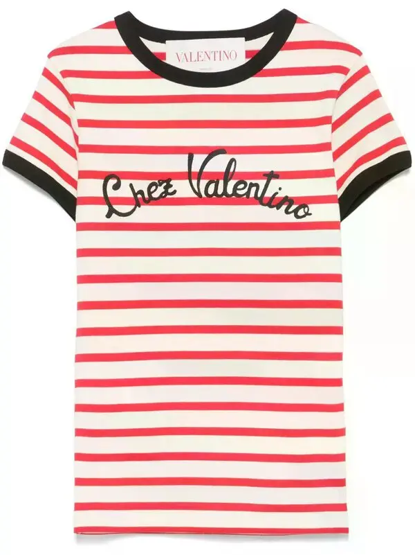 Valentino Garavani Striped Jersey T-shirt