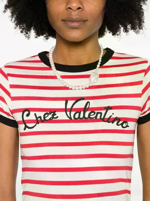 Valentino Garavani Striped Jersey T-shirt