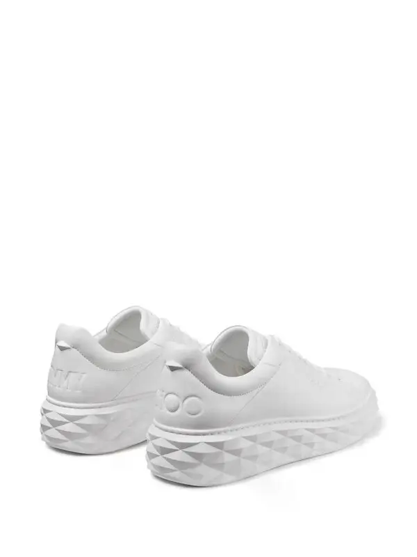 JIMMY CHOO Diamond Maxi Leather Sneakers