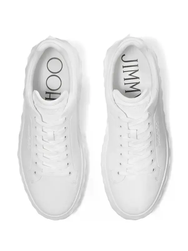 JIMMY CHOO Diamond Maxi Leather Sneakers