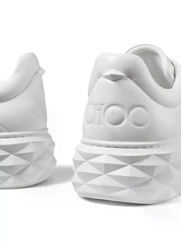 JIMMY CHOO Diamond Maxi Leather Sneakers