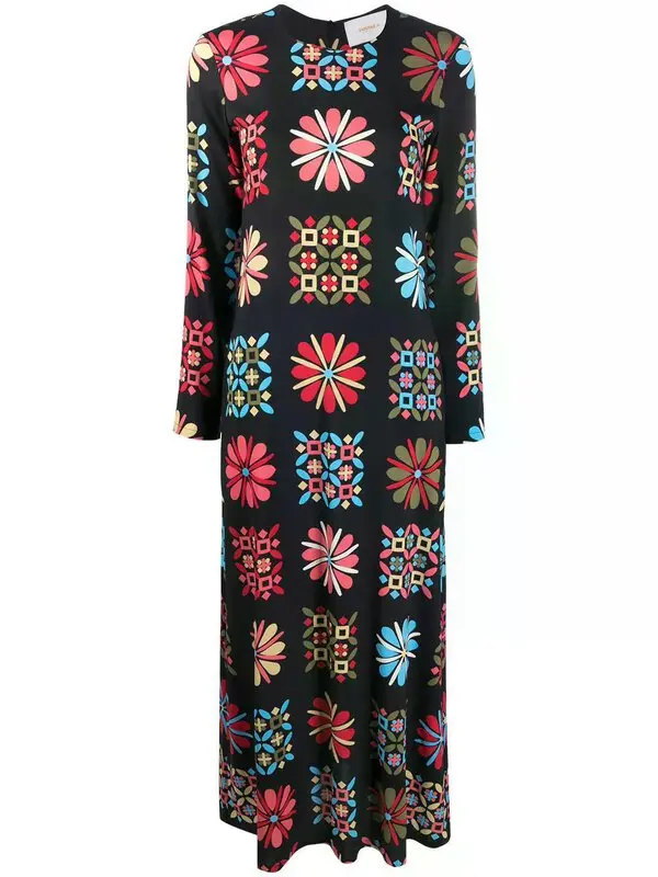 La DoubleJ Printed Midi Dress
