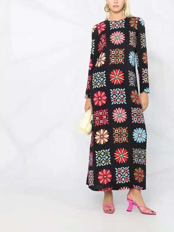 La DoubleJ Printed Midi Dress