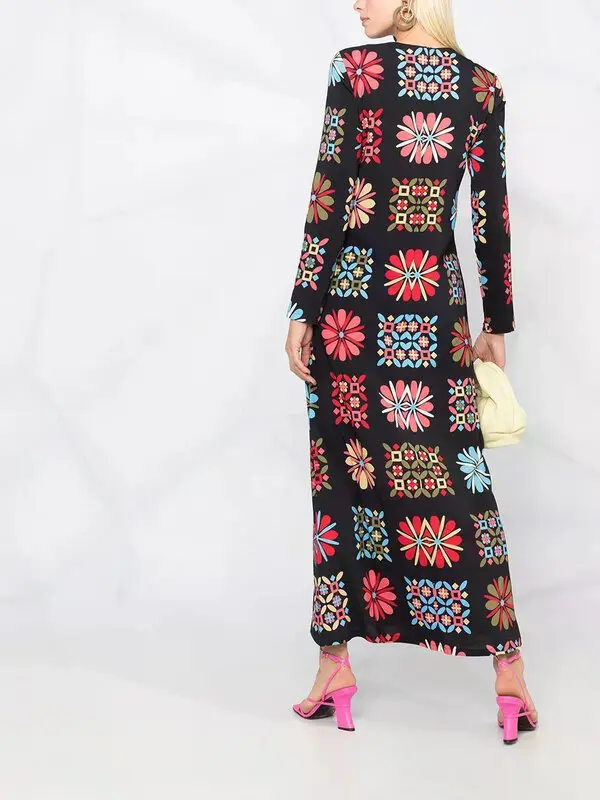 La DoubleJ Printed Midi Dress