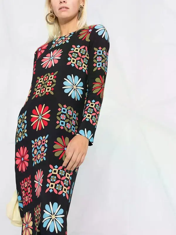 La DoubleJ Printed Midi Dress