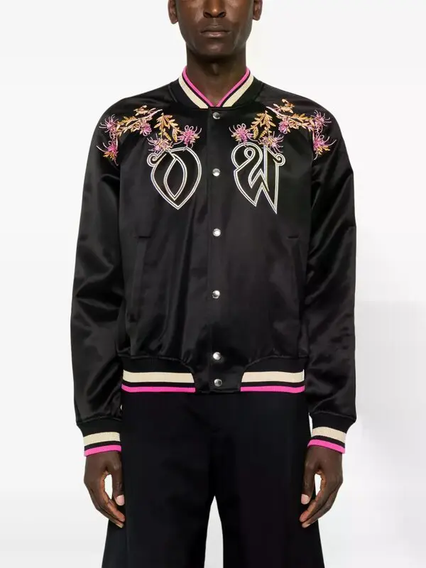 Off-White Eagle-embroidered Bomber Jacket