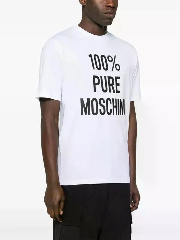 Moschino Slogan-print Cotton T-shirt