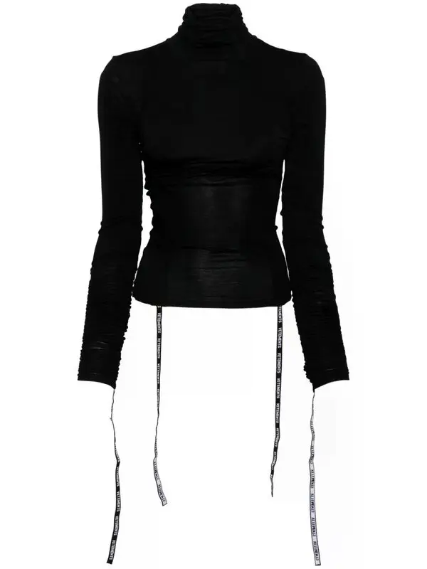 Vetements Logo-strap Roll-neck Top