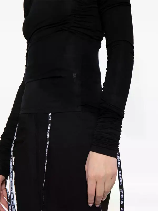 Vetements Logo-strap Roll-neck Top