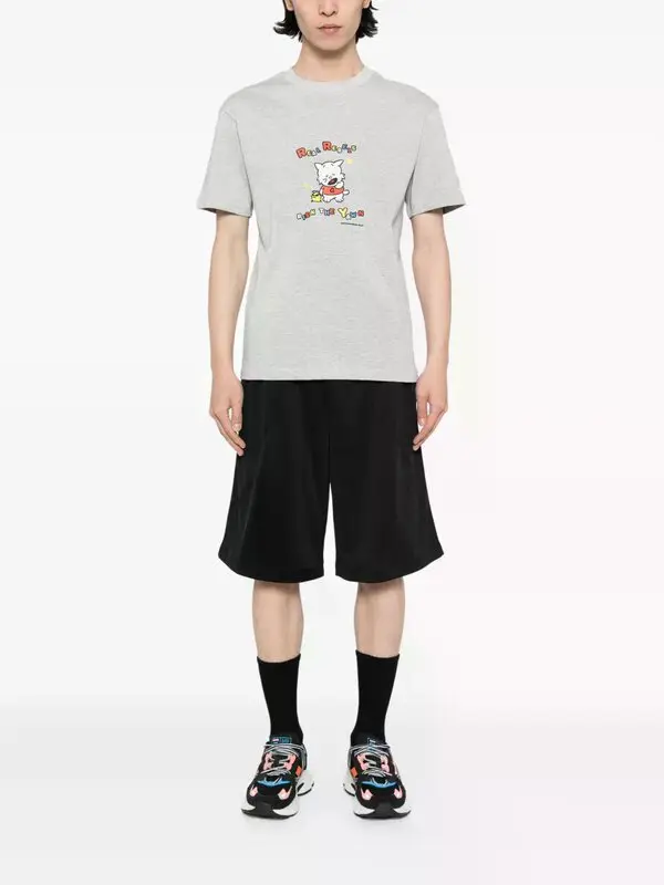 GROUND ZERO Cat Print Cotton T-shirt