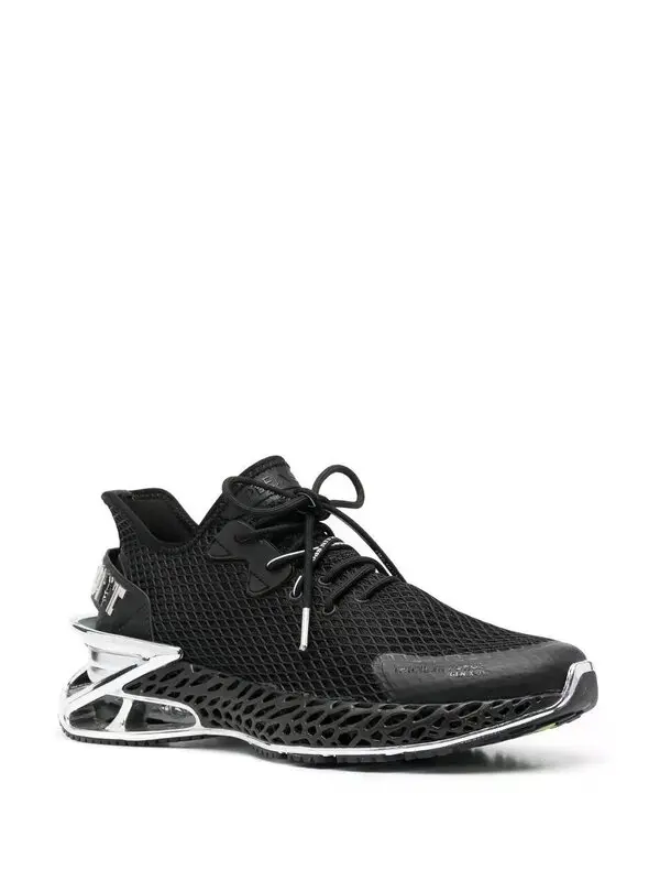 PLEIN SPORT Thunder Force Lace-up Sneakers - Black
