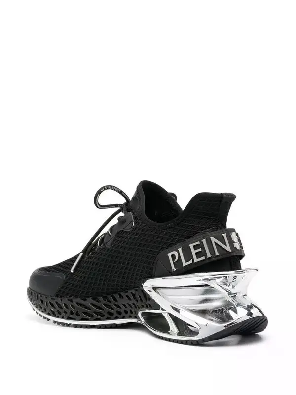 PLEIN SPORT Thunder Force Lace-up Sneakers - Black