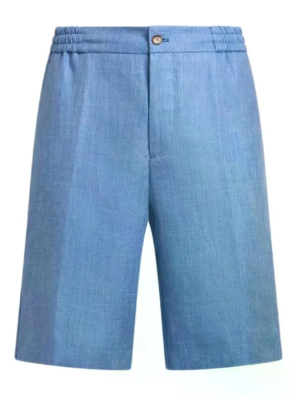Etro Linen-blend Shorts