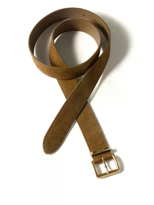Miu Miu Suede Belt - Green
