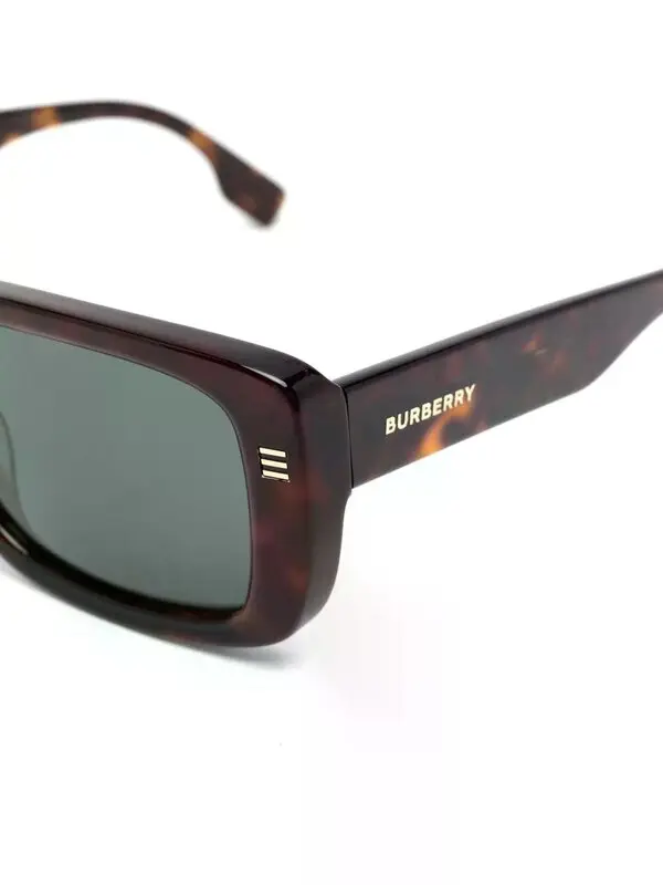 Burberry Tortoiseshell Square Frame Sunglasses