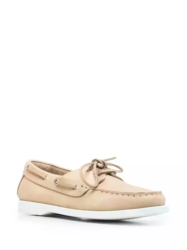 SCAROSSO Oprah Leather Boat Shoes