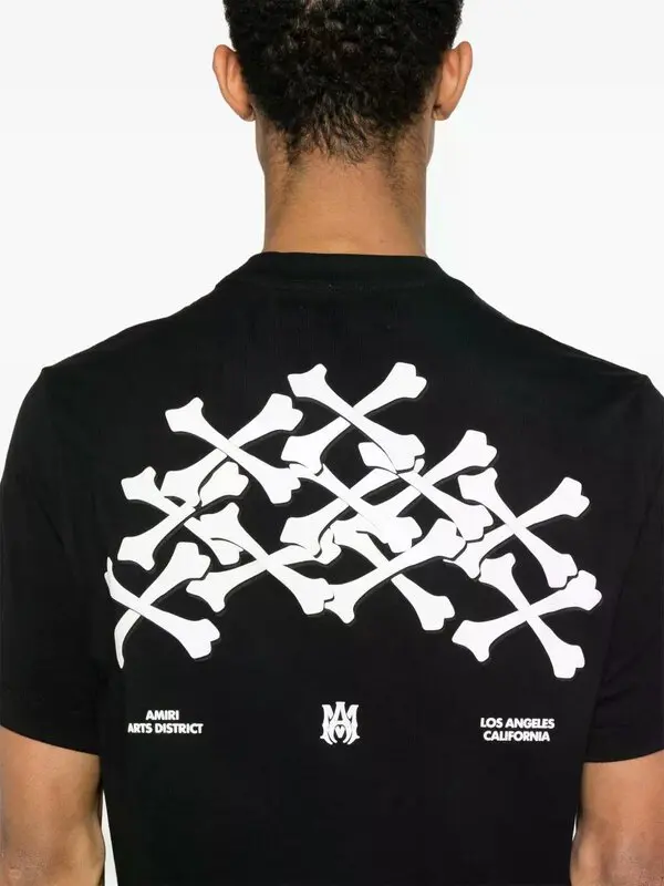 Amiri Bones Stacked Cotton T-shirt