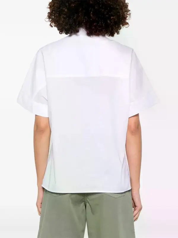 FAY Cotton Shirt With Classic Collar And Raglan Sleeves