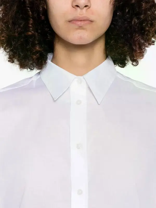 FAY Cotton Shirt With Classic Collar And Raglan Sleeves