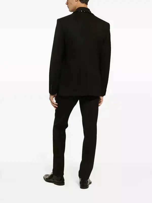 Dolce & Gabbana Rhinestone-embellished Single-breasted Blazer