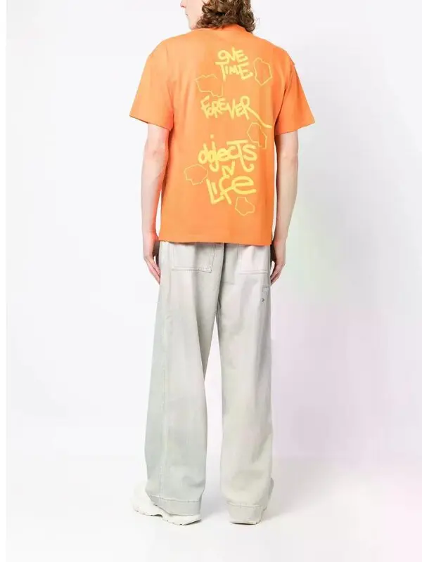 OBJECTS IV LIFE Slogan-print T-shirt