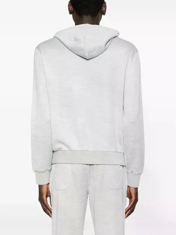 Eleventy Mélange-effect Hoodie
