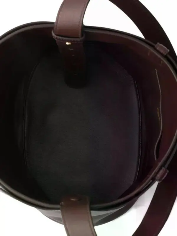 Prada Bucket Bag With Belt Embellishment - Brown