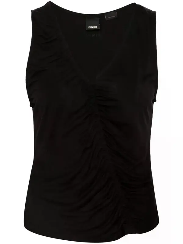 Pinko Gathered Sleeveless Tank Top
