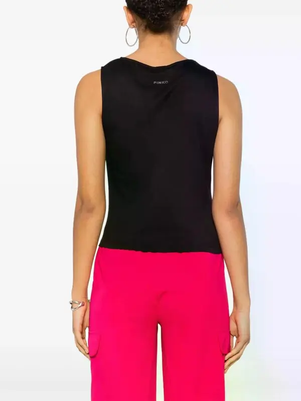 Pinko Gathered Sleeveless Tank Top