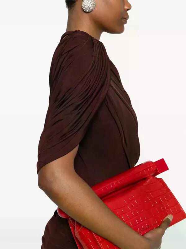 Magda Butrym Asymmetric Draped Mini Dress