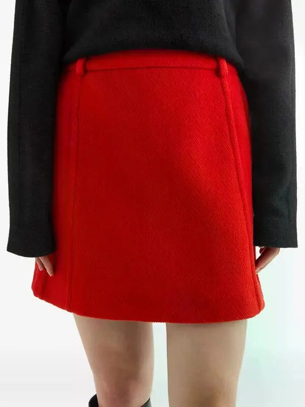 JIL SANDER Wool Mini Skirt