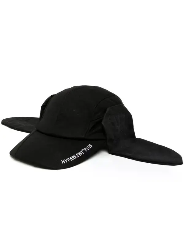 FOO AND FOO Ear-flap Cotton Cap - Black