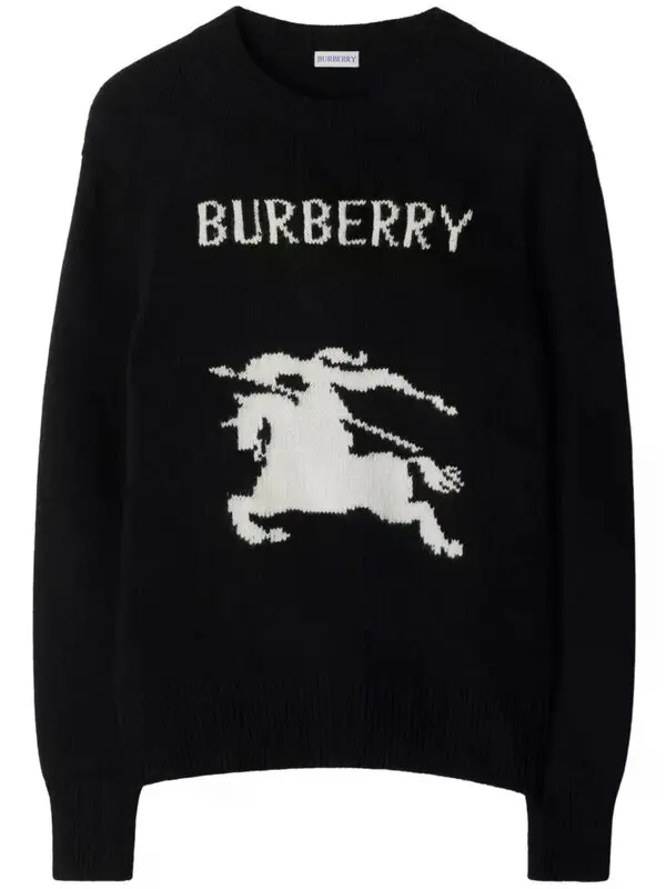 Burberry Knight Wool-cashmere Blend Sweater - Black