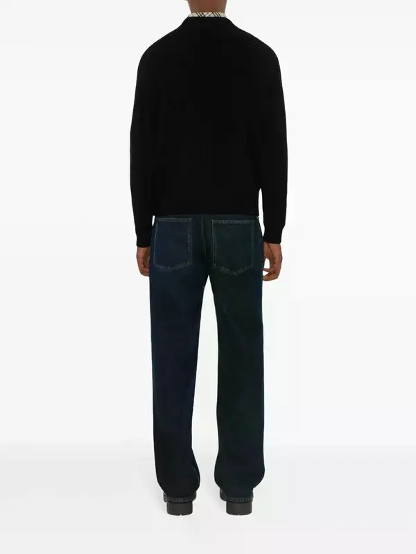 Burberry Knight Wool-cashmere Blend Sweater - Black