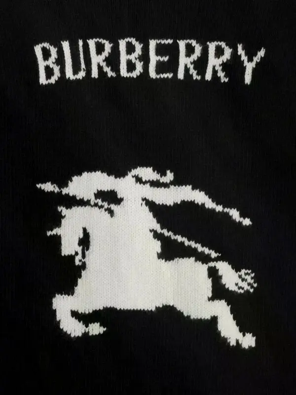 Burberry Knight Wool-cashmere Blend Sweater - Black