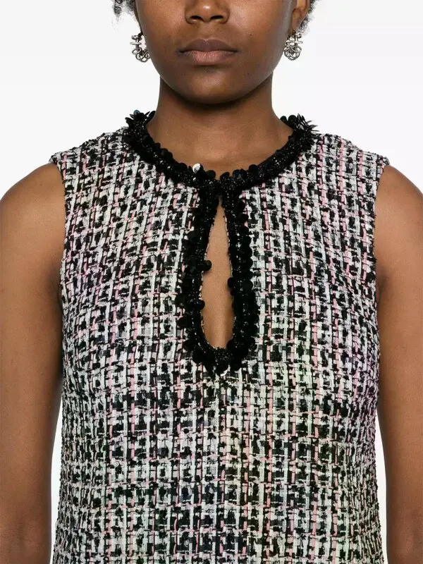 SELF-PORTRAIT Paillette-embellished Bouclé Dress