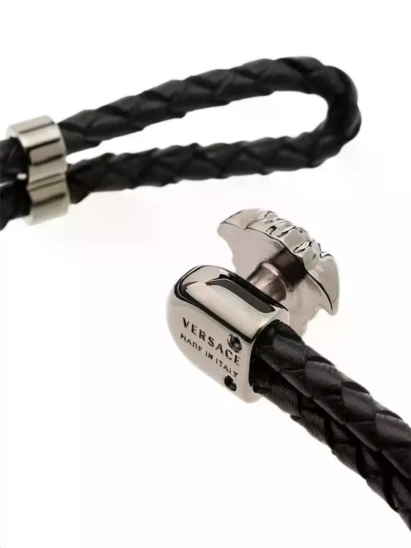 Versace Medusa Leather Bracelet