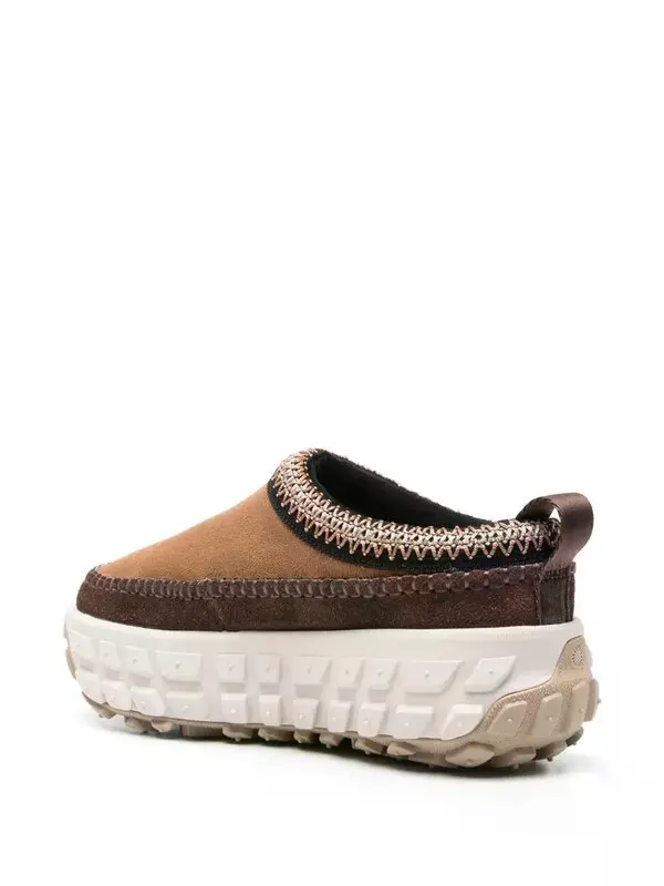 UGG Venture Daze Embroidered Suede Slides - Brown