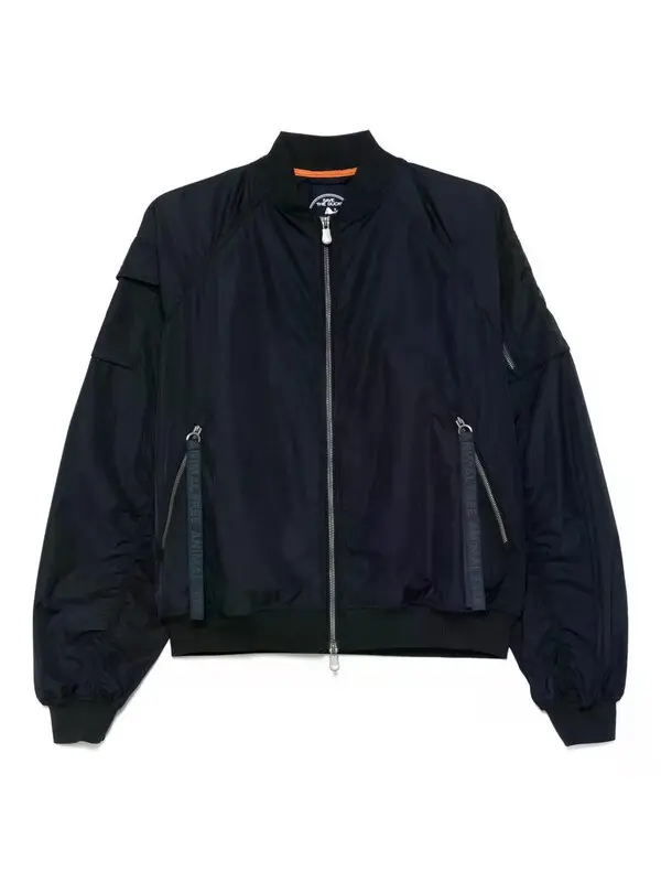 SAVE THE DUCK Zip-up Bomber Jacket - Black