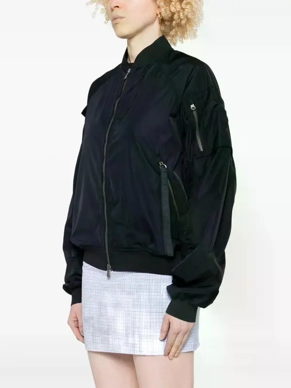 SAVE THE DUCK Zip-up Bomber Jacket - Black