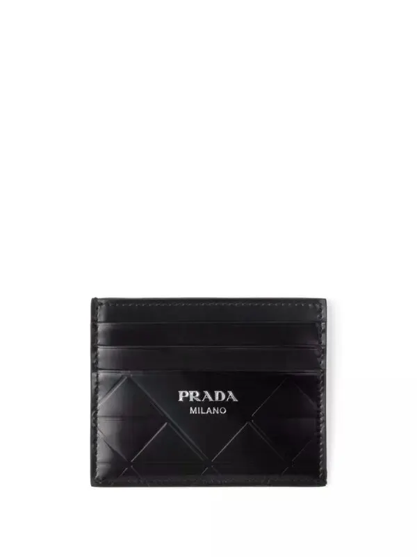 Prada Logo-print Cardholder - Black