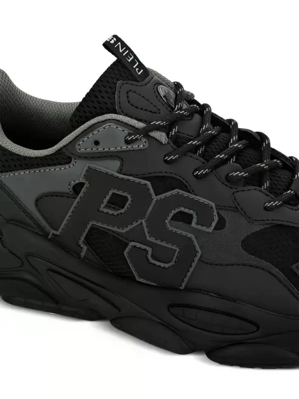 PLEIN SPORT Lo-top Logo-patch Sneakers - Black