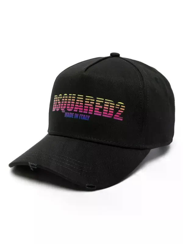 Dsquared2 Logo-print Cotton Baseball Cap - Black