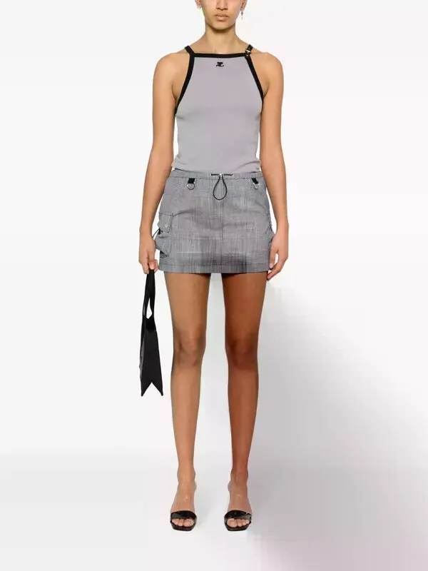 Coperni Logo-appliqué Wool Skirt