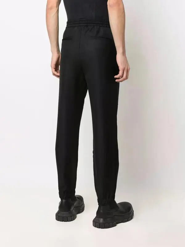 Alexander McQueen Straight-leg Wool-blend Track Pants