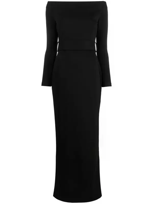 Solace London Off-shoulder Long Dress
