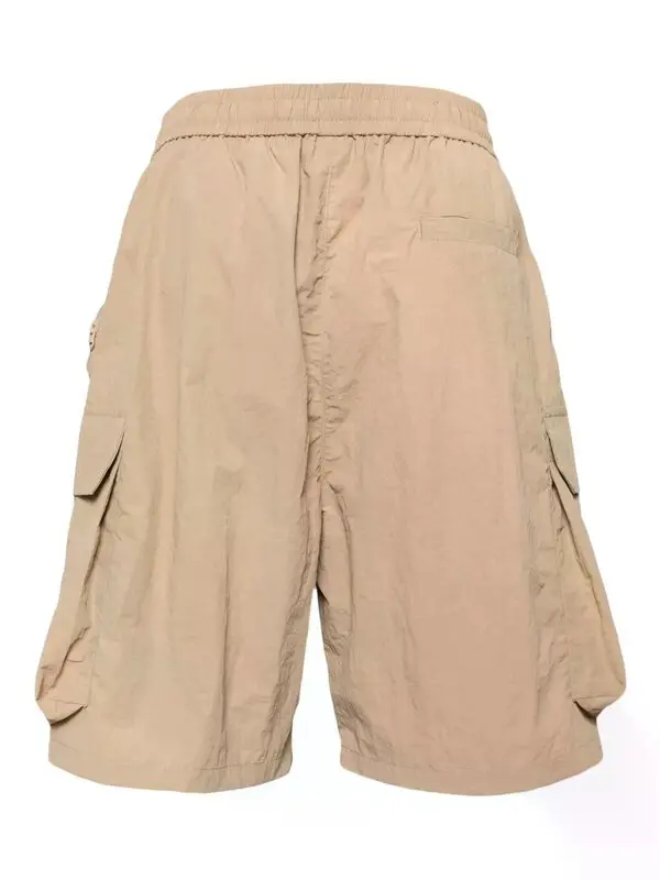 GROUND ZERO Flag Logo Printed Cargo Shorts