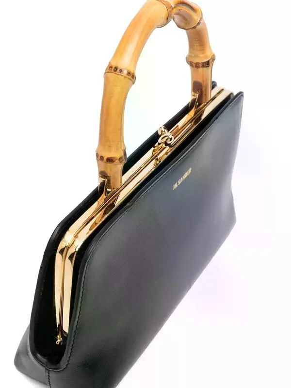 JIL SANDER Goji Bamboo-handle Mini Bag - Black