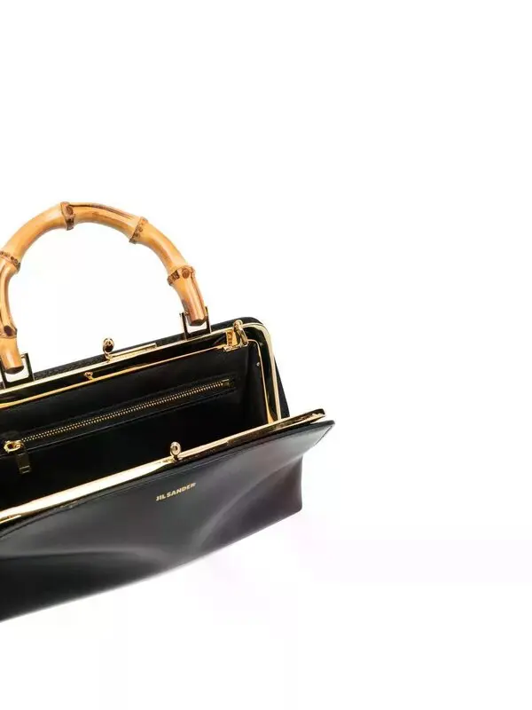 JIL SANDER Goji Bamboo-handle Mini Bag - Black